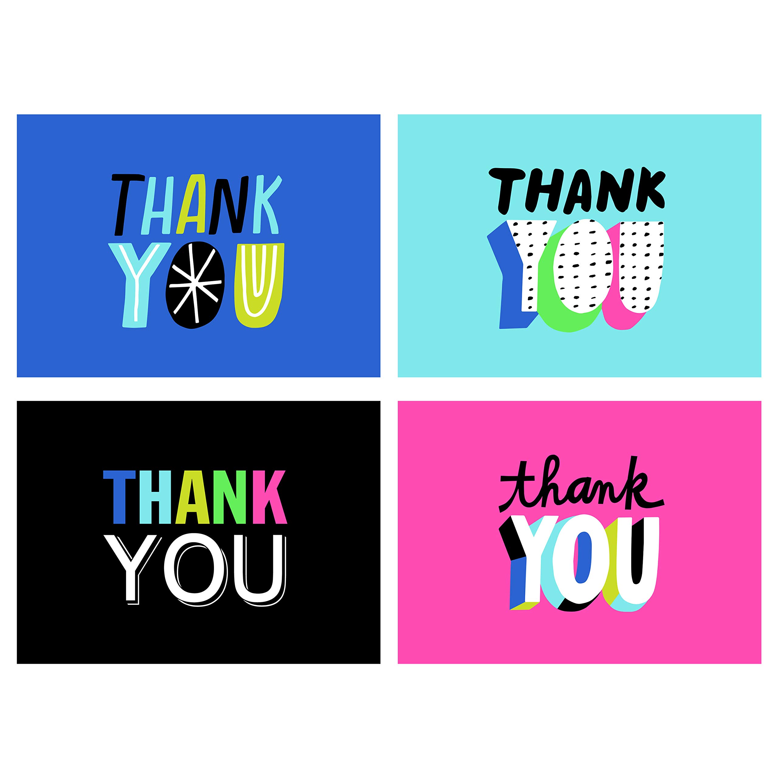 Hallmark Thank You Cards Assortment, Colorful Thanks (48 Cards with ...