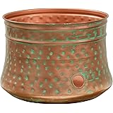 Amazon.com : Gardener's Supply Company Hammered Copper Hose Pot with ...