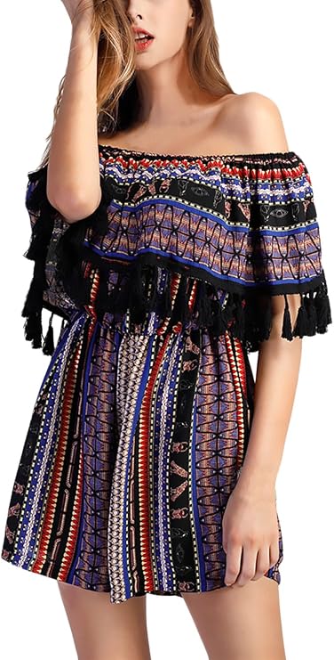 Damen Jumpsuit Elegant Kurz Sommer Mädchen Festlich Overall One Piece