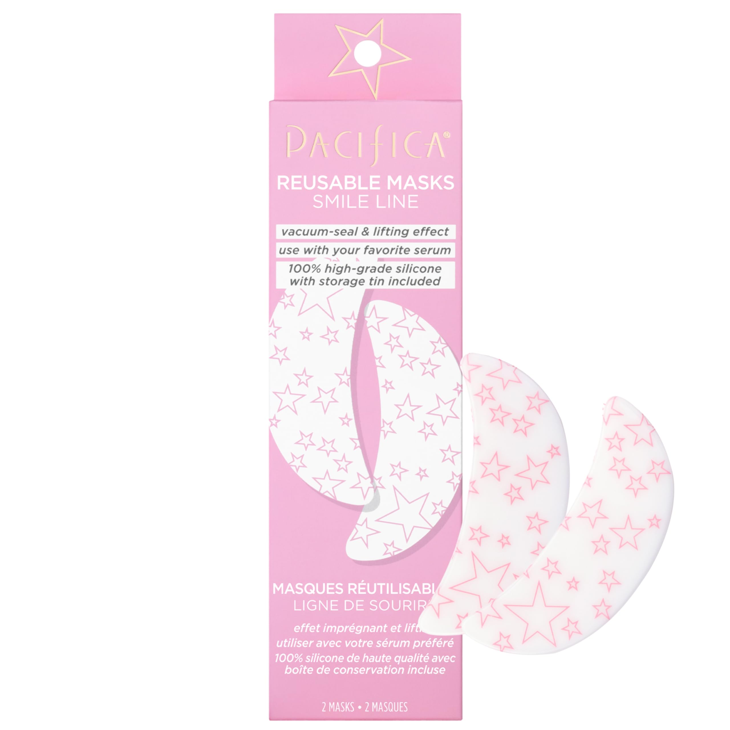 Pacifica Beauty Reusable Smile Line Mask, Skincare, Silicone Mask, For ...