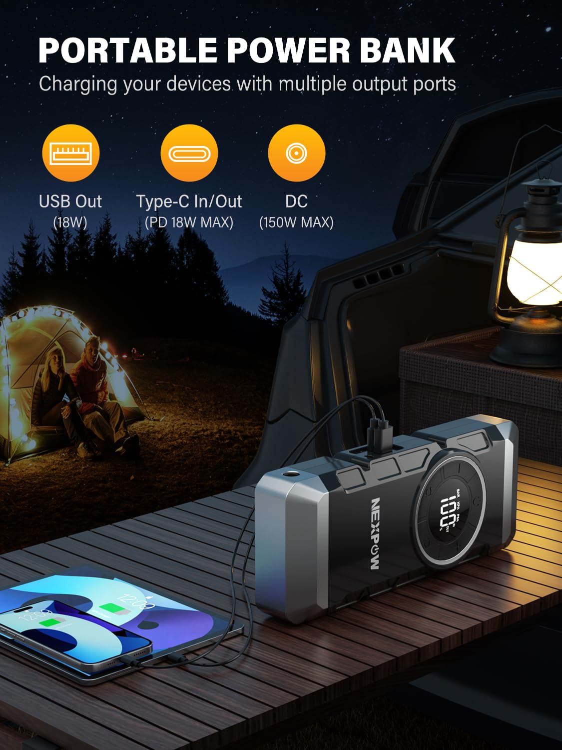 Mua Car Battery Jump Starter 3000A Peak with Air Compressor,12V 150PSI ...