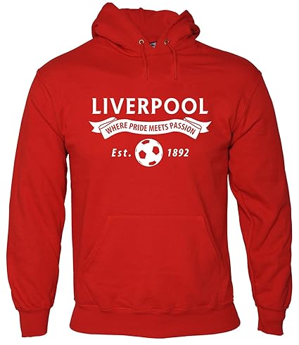 Liverpool Fan Children's Hoodie - Red - 14-15 yrs: Amazon.co.uk: Clothing