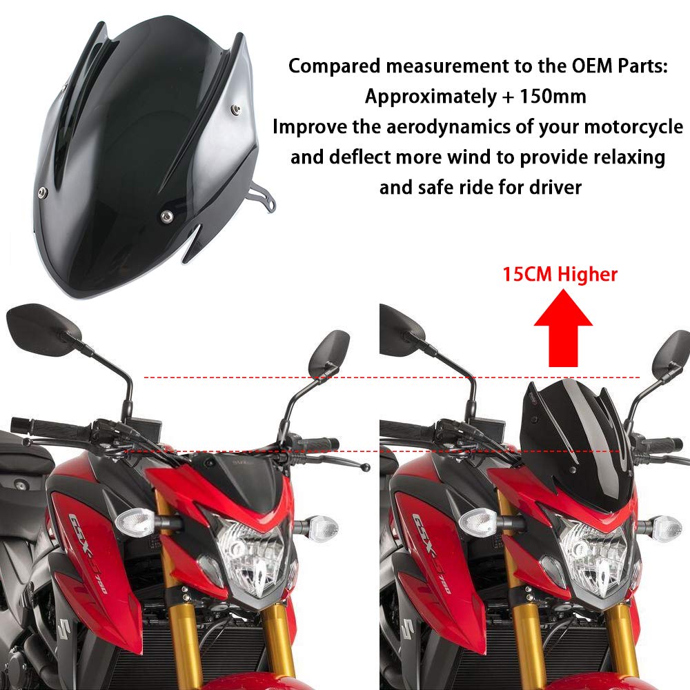 Mua Motorcycle Windshield for GSX-S750 Windscreen Front Fairing Wind ...