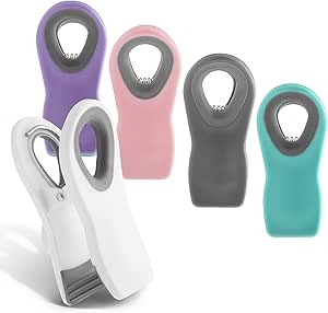 Amazon.com: COOK WITH COLOR 5 Pc Chip Bag Clips- Kitchen Clips ...