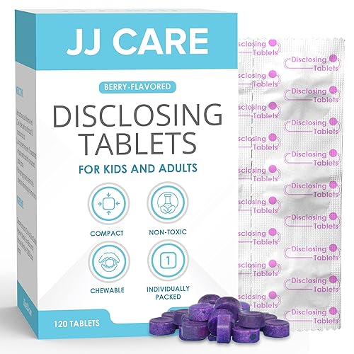 JJ Care Disclosing Tablets for Kids and Adults - 120 Count ...