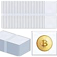 Amazon.com : Sweetude 100 Pcs Double Pocket Unplasticized Coin Flips ...