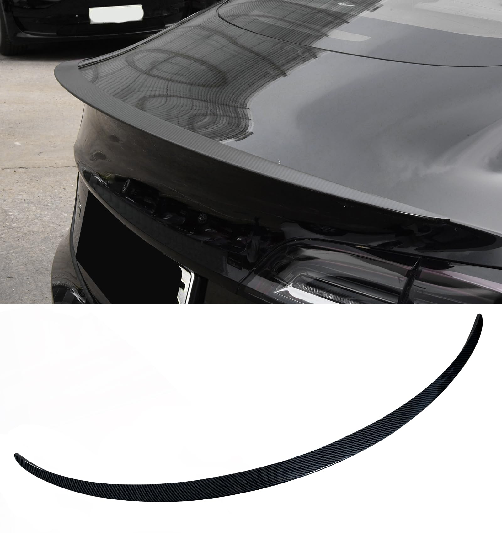 BDBO Spoiler for Tesla Model 3 Only for 2024+ Wing Rear Spoiler Trunk ...