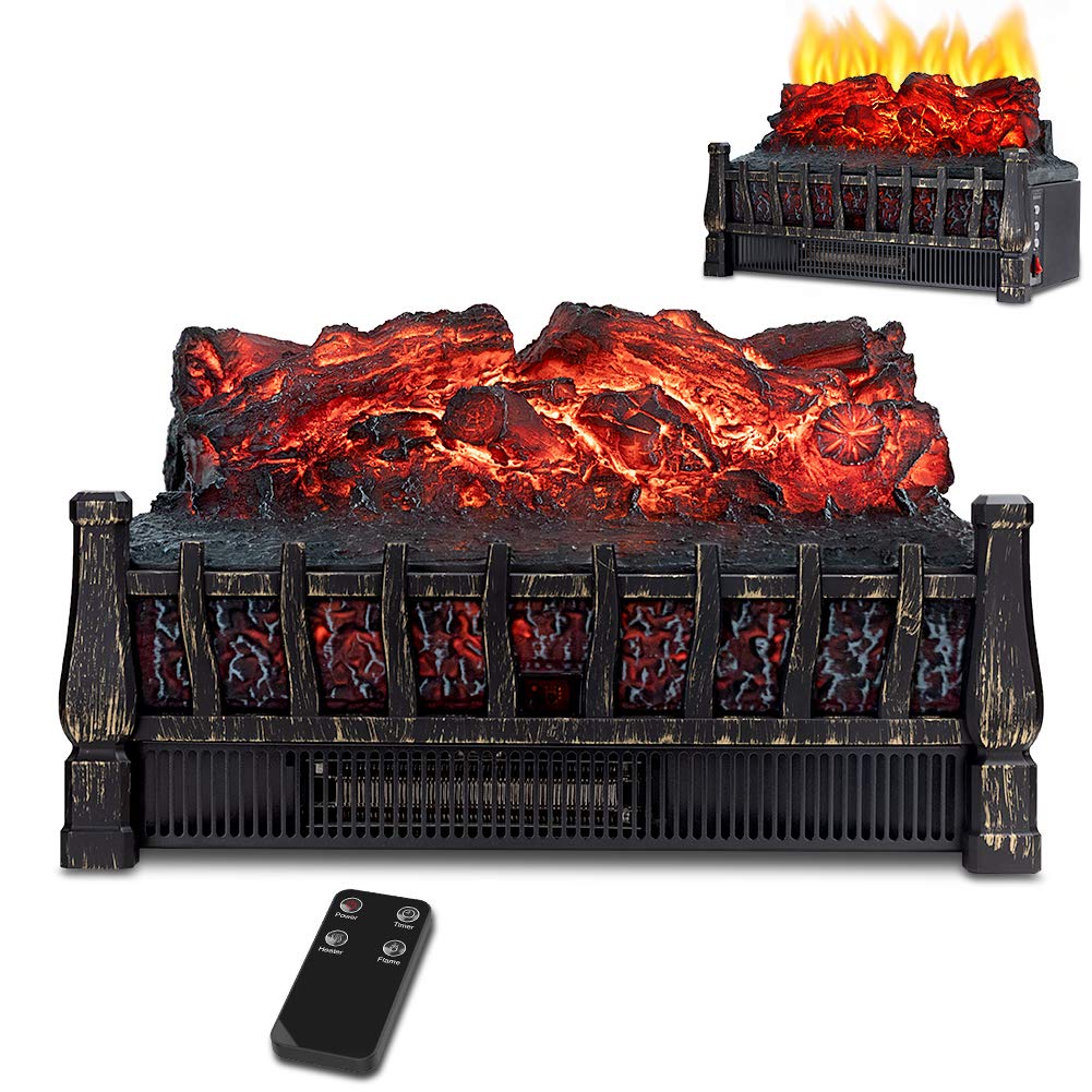 Mua Electric Fireplace Logs Heater, Fireplace Insert Heater with Remote ...