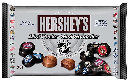 nhl chocolate hockey pucks