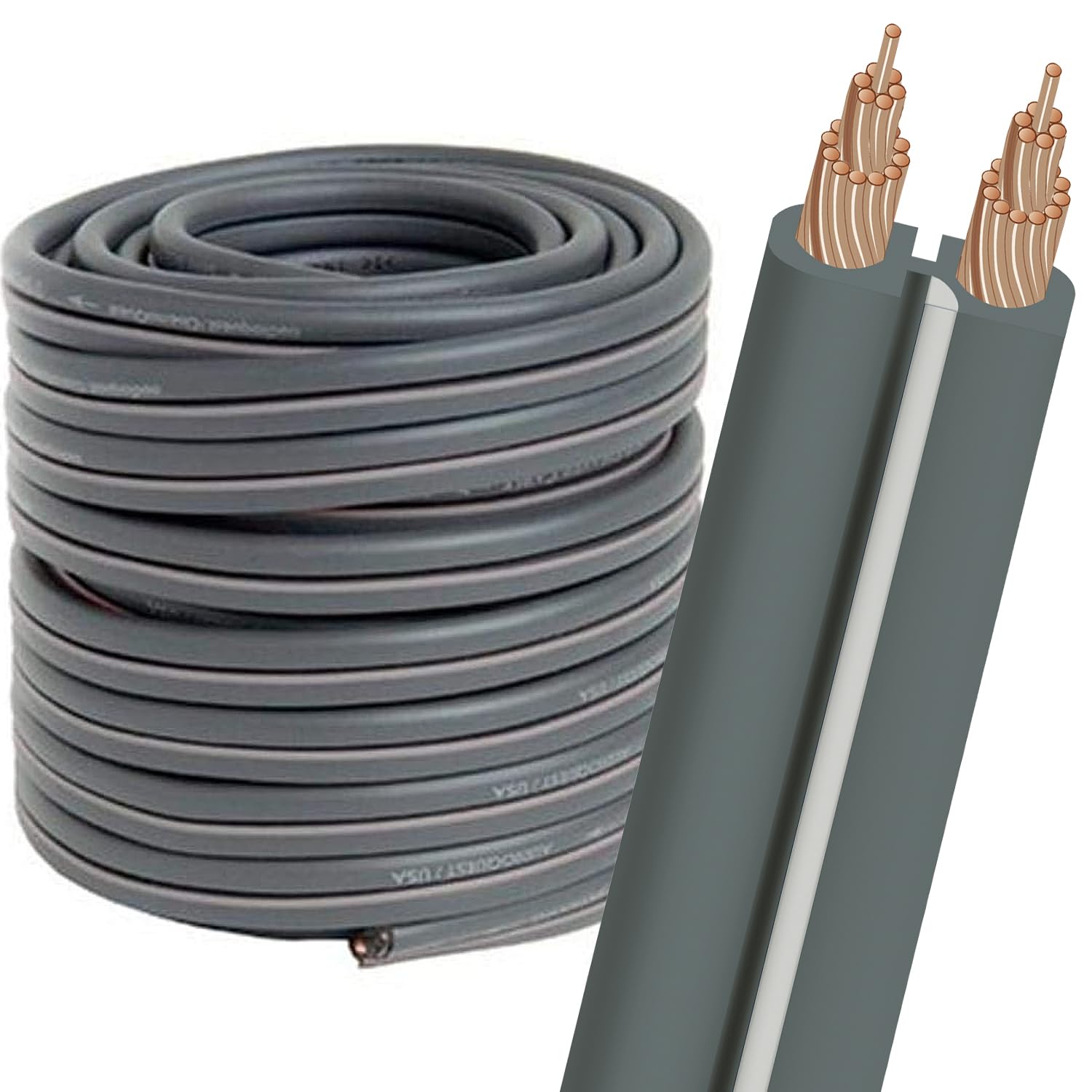 Mua G-2 bulk speaker cable - 16 AWG 30' (9.14m) spool - grey jacket ...