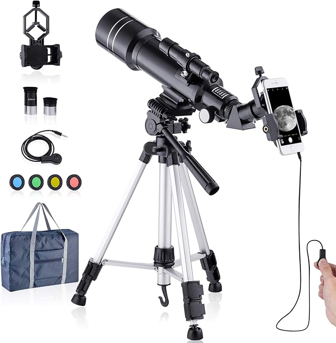 HUTACT Telescope HD 400/70mm Professionals Telescope: Amazon.co.uk ...