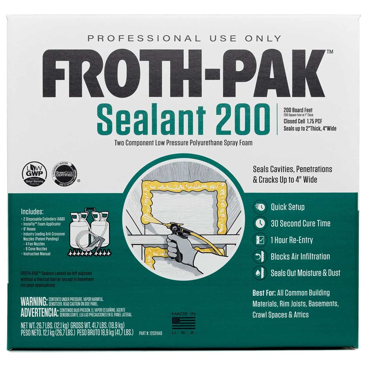 Mua Froth-Pak 200 Spray Foam Sealant Kit, 9ft Hose. Improved Low GWP ...