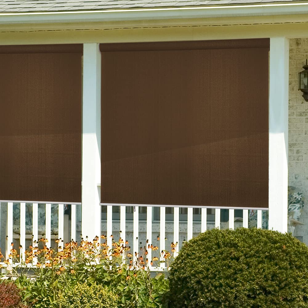 Patio Shades Roll Up Outdoor Blinds, 8x8ft Waterproof Exterior Roller ...