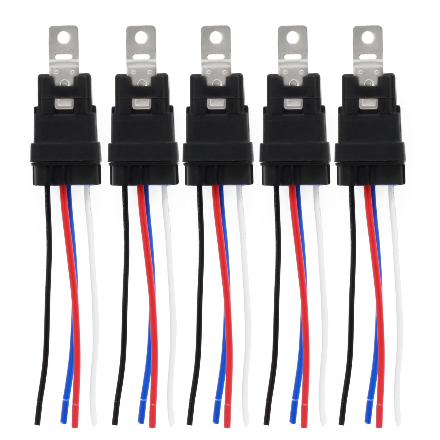 2pcs Auto Relay 4Pin 12V DC,Automotive Relay Switch Socket and Relay ...