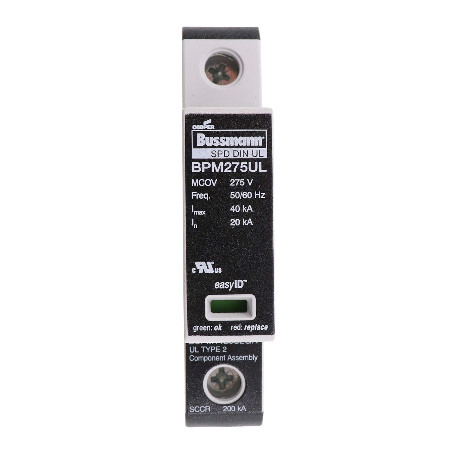 Cooper Bussmann BSPM1120S2GR Single Phase SPD Fuse with Remote, 1 Pole ...