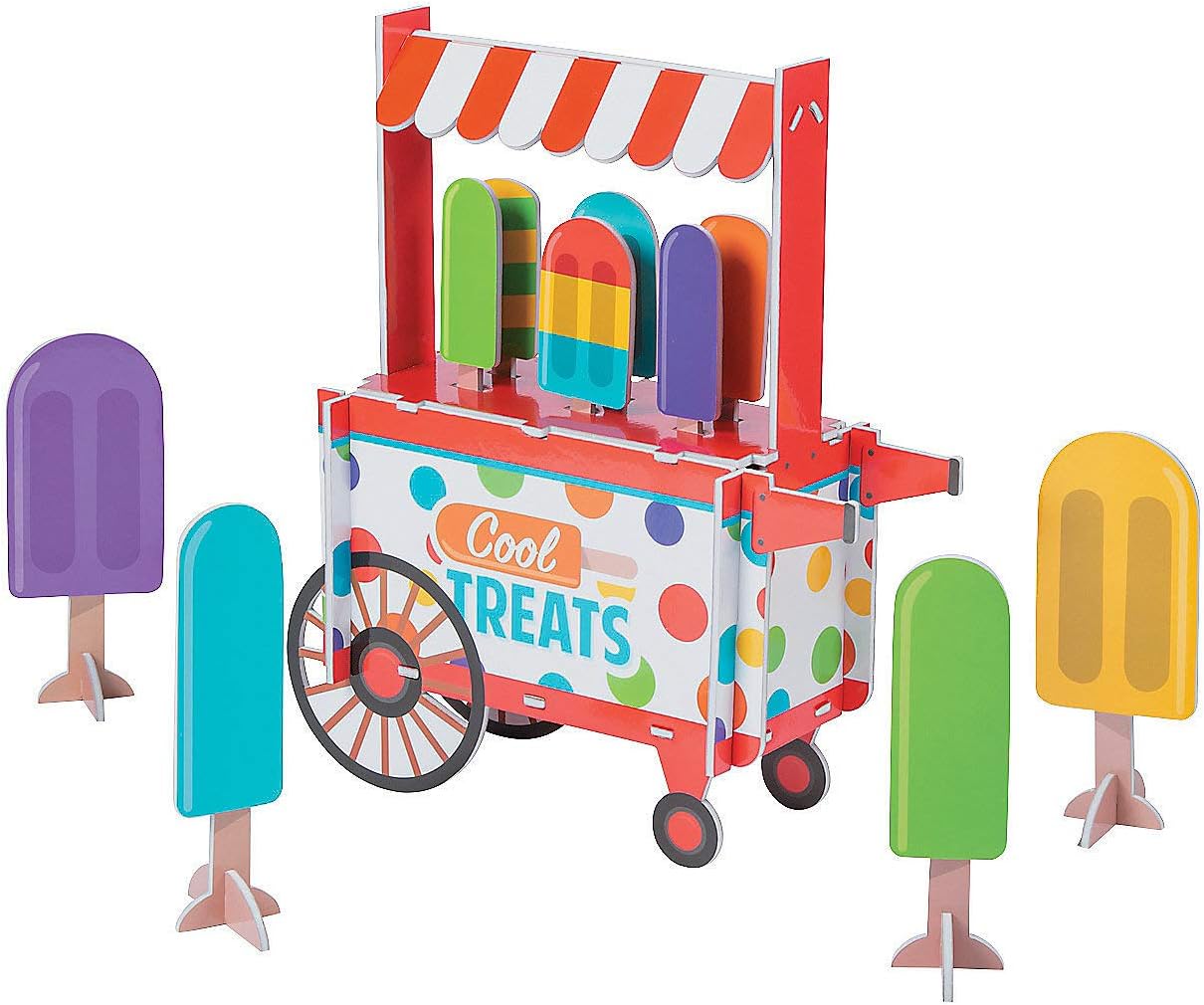 Amazon.com: Fun Express - Popsicle Party Treat Cart Centerpiece for ...