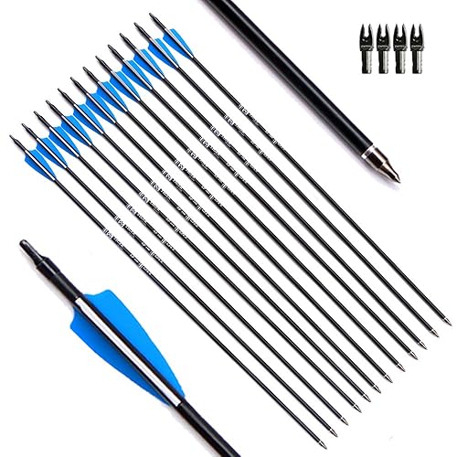 Tiger Archery 30inch Fiberglass Arrow with Replaceable Arrowhead Spine ...