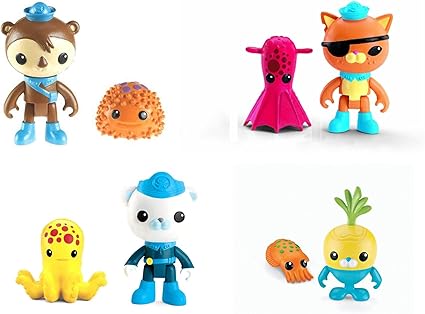 Octonauts Figure Bundle Pack Kwazii and the Vampire Squid & Shellington ...