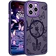 Amazon.com: BENTOBEN for iPhone 14 Pro Max Case, Cute Butterfly Pattern Magnetic Phone Case ...
