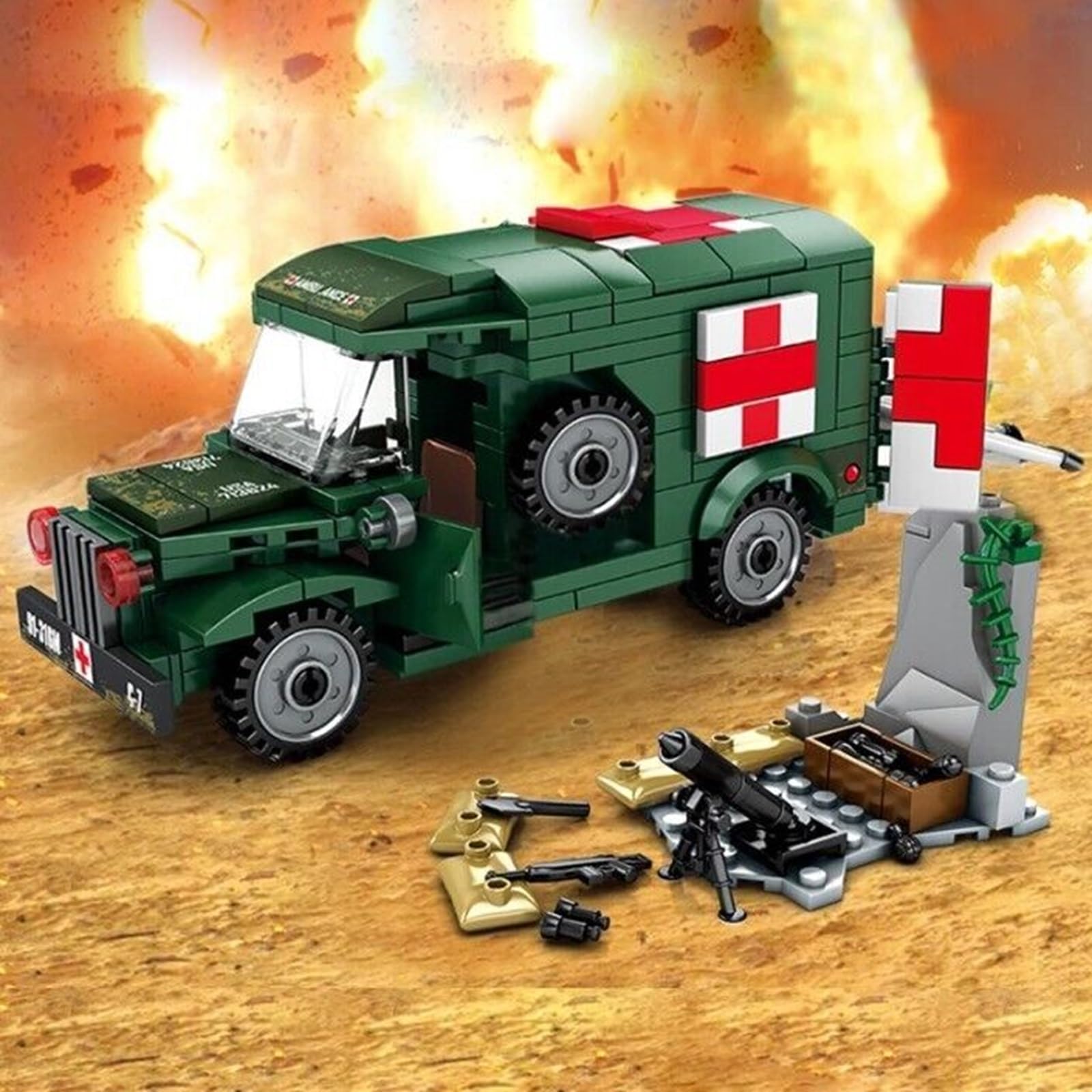 Mua General Jim's Military Building Blocks US Army Ambulance WW2 (World ...