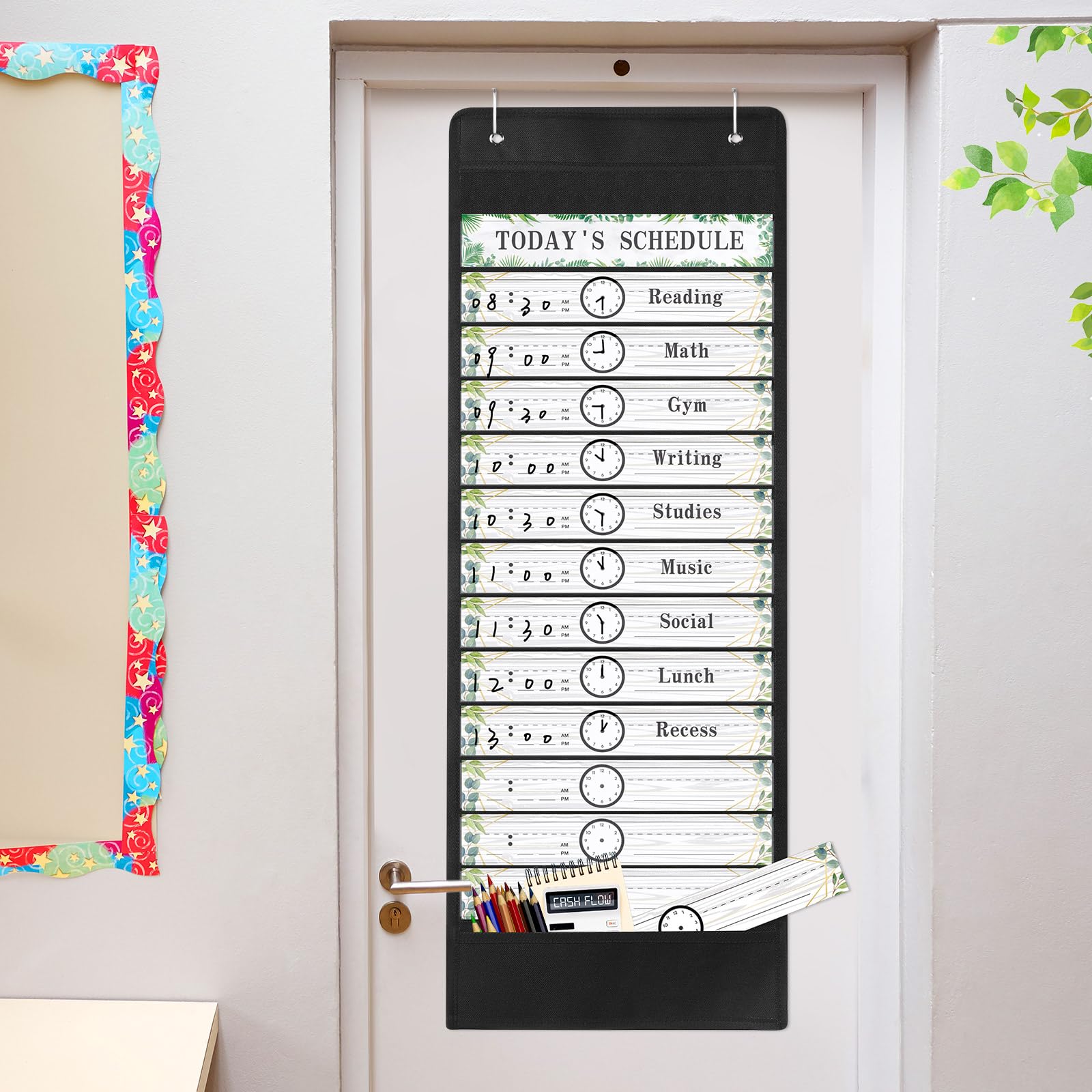 Mua Tatuo Daily Schedule Pocket Chart Classroom Pocket Charts with ...