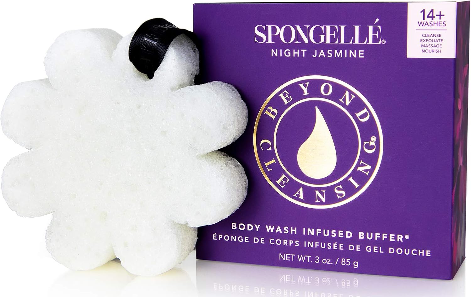 SPONGELLÉ Private Reserve Shower Body Buffer Collection, Night Jasmine ...