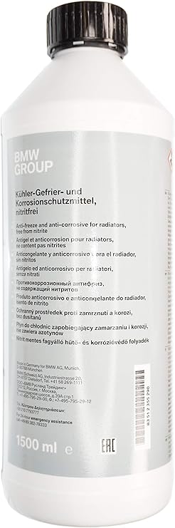 BMW Radiator Coolant Anti-Freeze Anti-Corrosion 1500ml 83512355290 ...