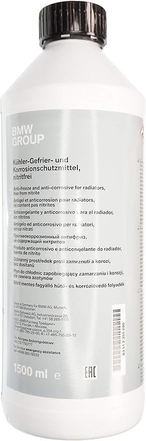 BMW Radiator Coolant Anti-Freeze Anti-Corrosion 1500ml 83512355290 ...