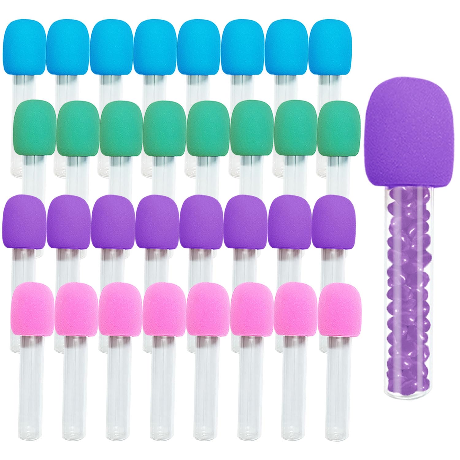 WETEPUXI Microphone Candy Tubes Colorful Fake Prop Microphone Plastic ...