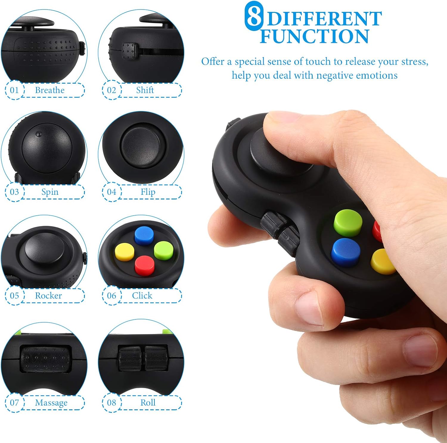 Fidget Pad Fidget Controller Stress Reducer Game Fidget Controller ...