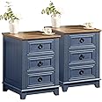Amazon.com: Joaxswe Nightstand Set of 2, Farmhouse 18 Inch End Table ...