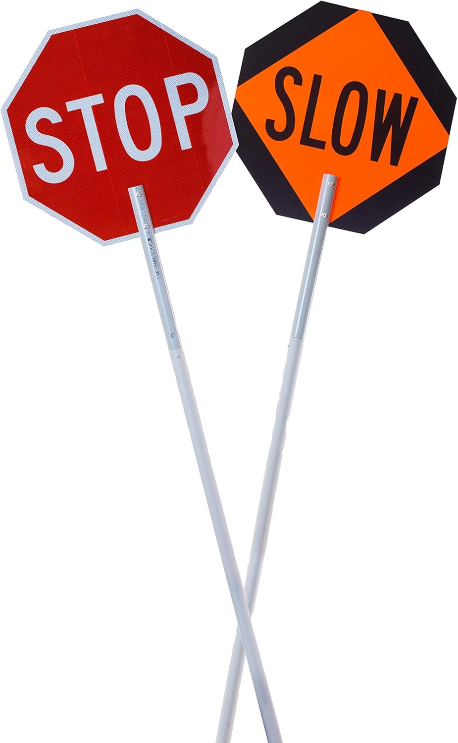 Amazon.com: USA-Sign FLH-2472-EG/EG FLH Series Work Zone 24" Flagger ...