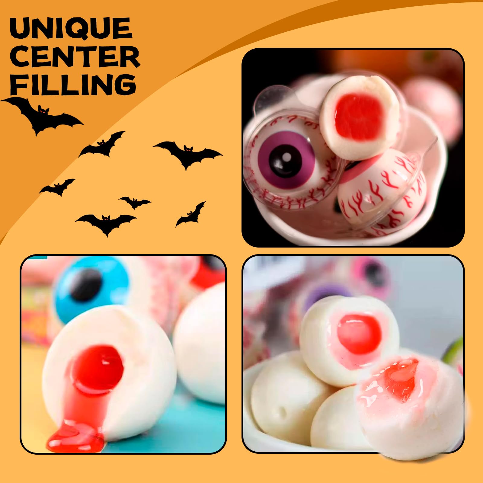 Mua Apexy Eyeball Gummy Candy With Fruity Liquid Center Fat Free ...