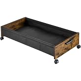 Amazon.com: FOUCSSOMEI UnderBed Storage with Wheels, Under the Bed ...