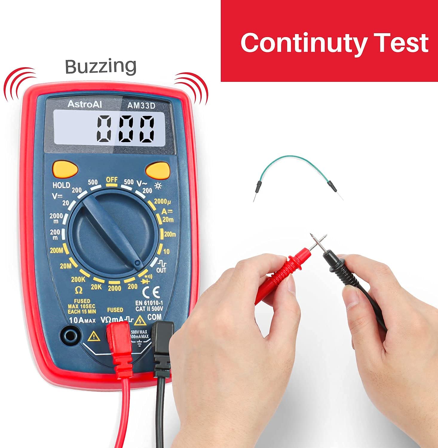 Mua AstroAI Multimeter Tester 2000 Counts Digital Multimeter with DC AC ...