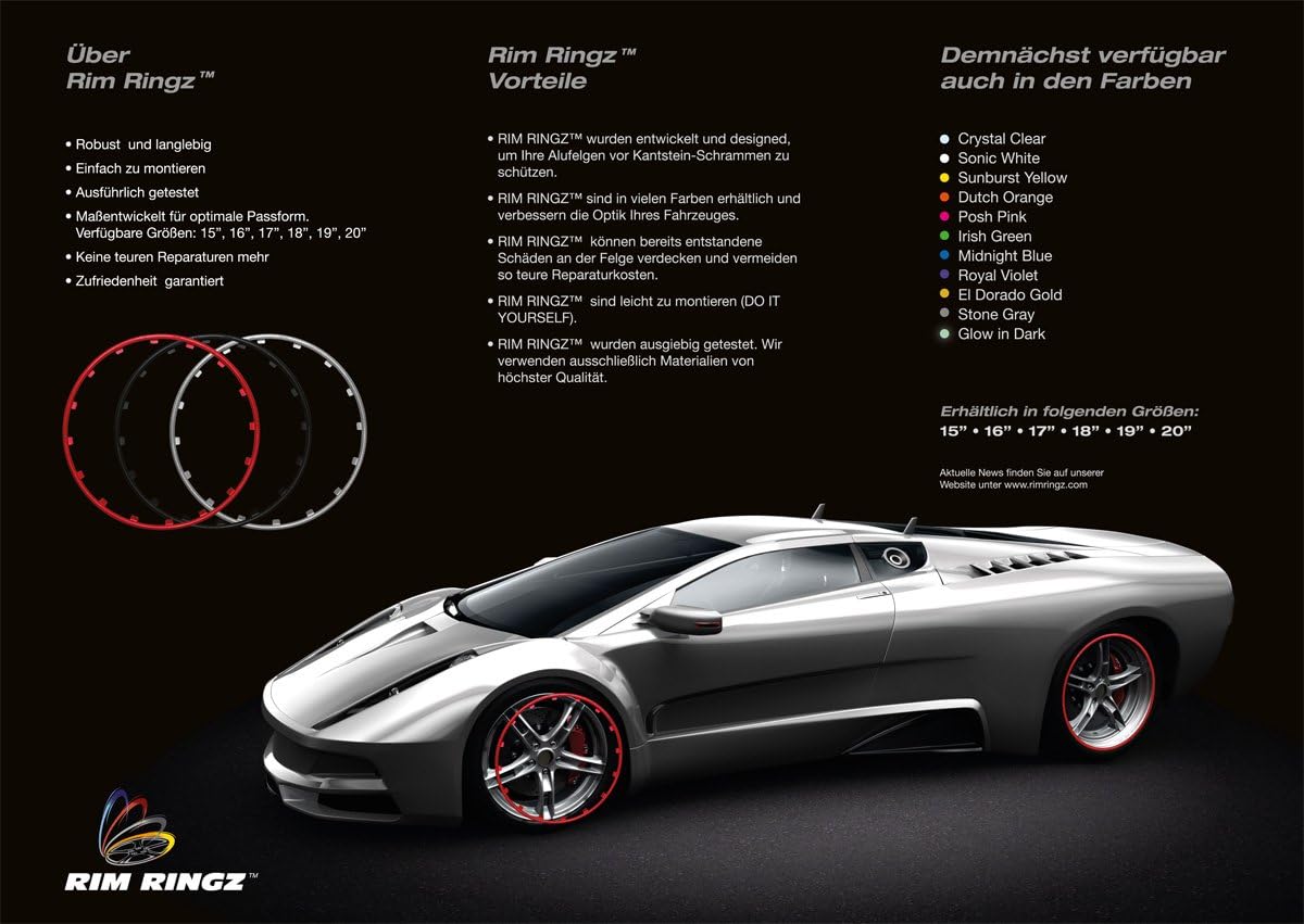 original RIM RINGZ 18 Zoll silber inkl. Montagetool ,Felgenschutz ...