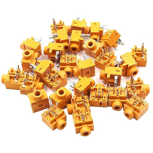 Mecion 3.5mm Audio Socket 5 Pins Headphone Jack PCB Panel Mount ...