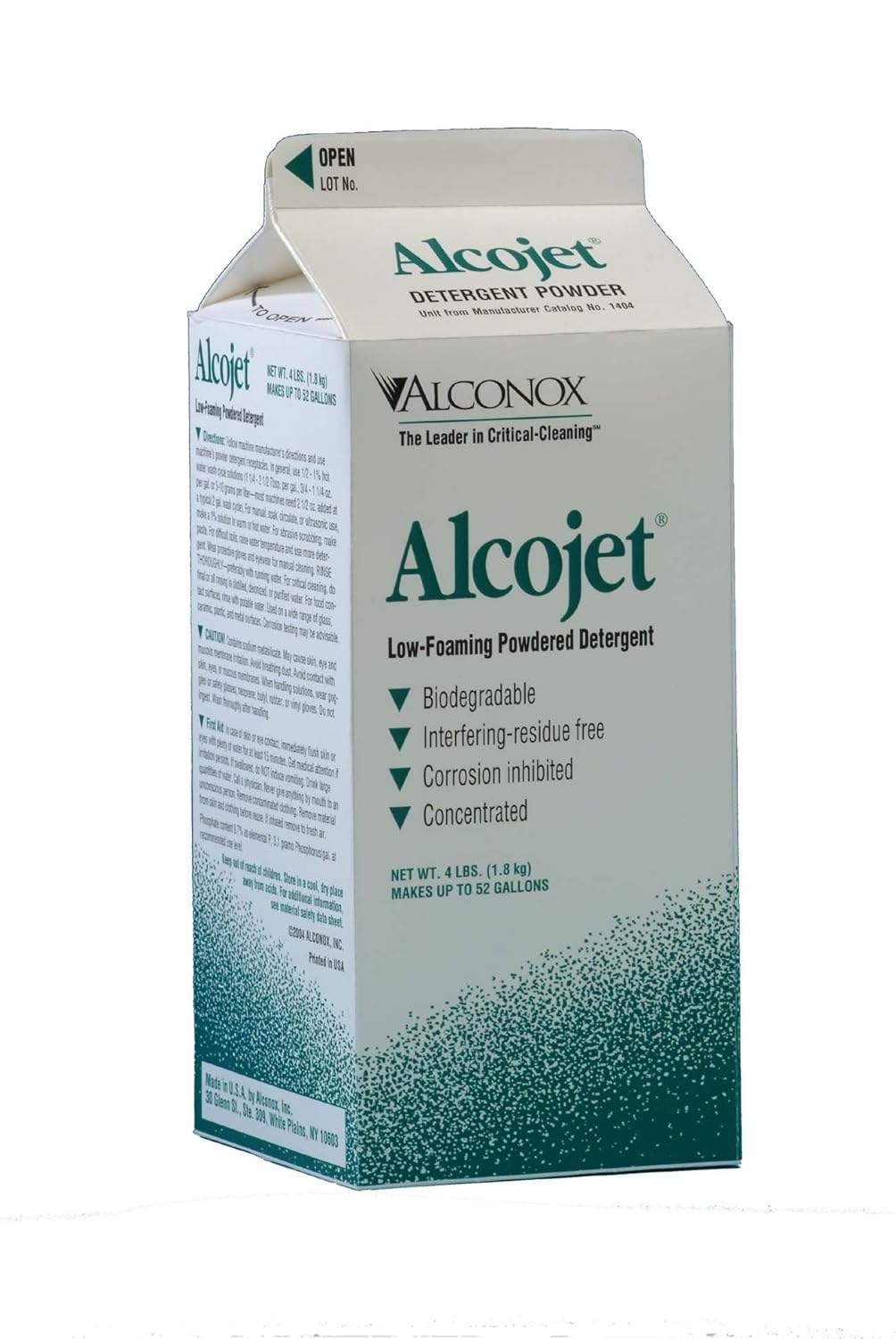 Amazon.com: Alconox 1404 Alcojet Low Foaming Powdered Detergent, 4 lbs ...
