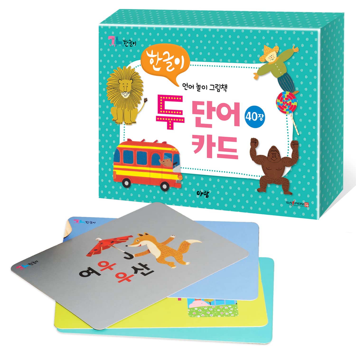 Mua Leveram Korean Two-Word Flashcards - Learn Hangul Alphabet ...