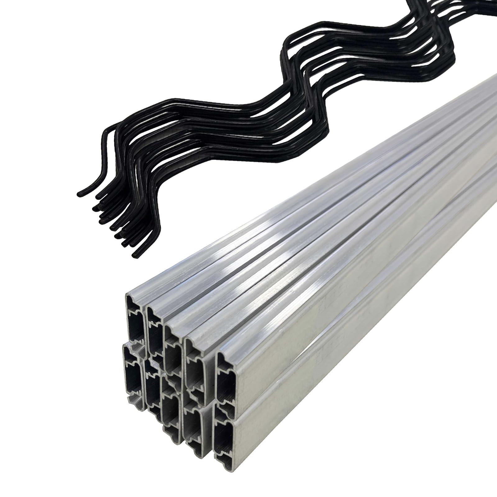 Hipicute 20 Set 6.6 Ft Greenhouse Lock Channel and Spring Wire?Aluminum ...