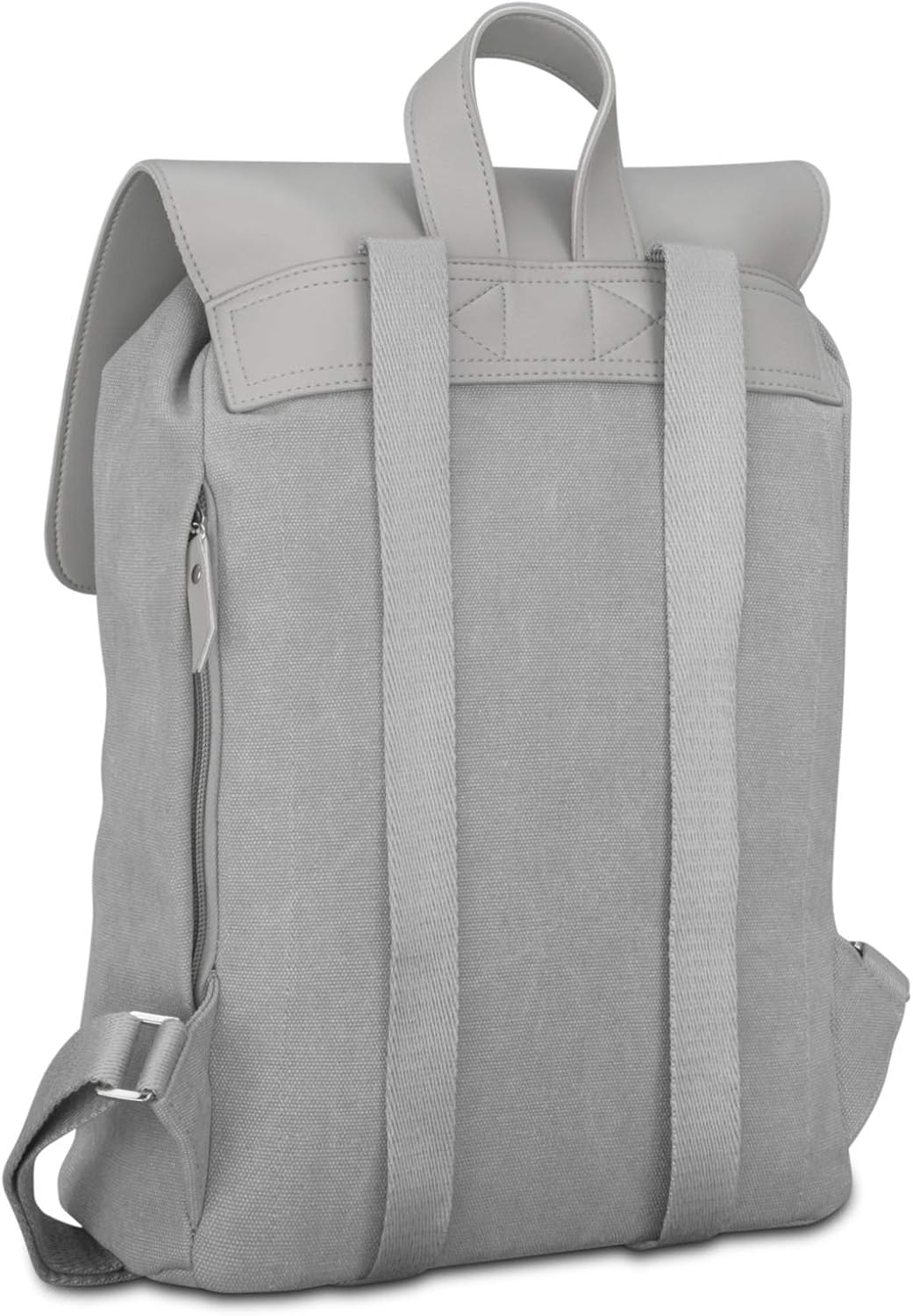 Backpack Women Grey – Expatrié “Anouk” Daypack from Cotton Canvas ...