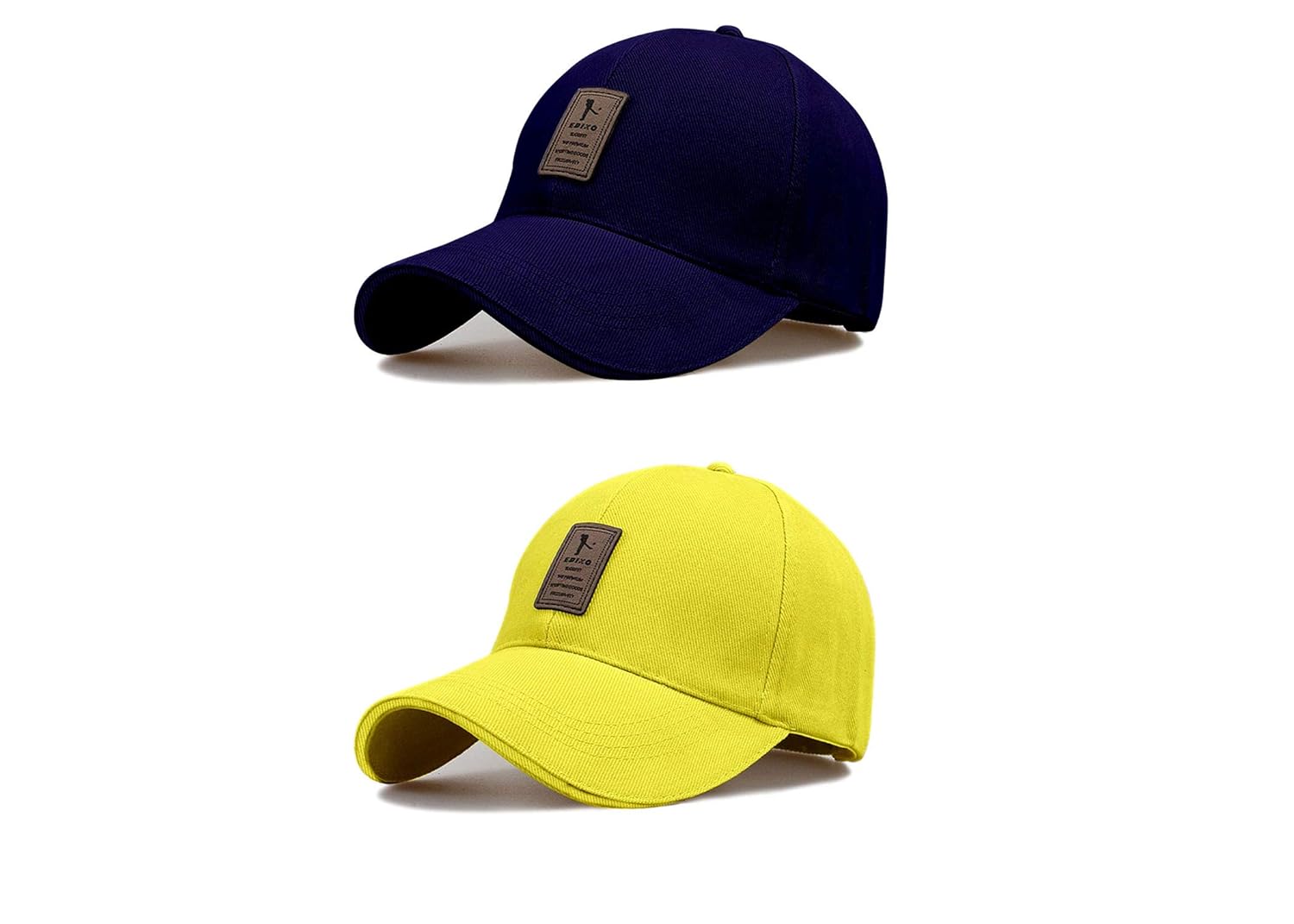 Buy Combo ediko caps Blue and Yellow caps for Men Pack of 2 (Free Size ...