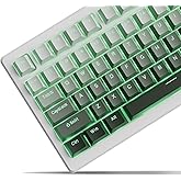 Amazon.com: HITIME XVX Keycaps, Crystal Jelly Keycaps 75 65 60 100 Percent, Blue Custom Side ...