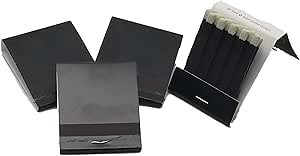 Amazon.com: 100 Plain BLACK 20 Strike Matches Matchbooks Wedding WITH ...