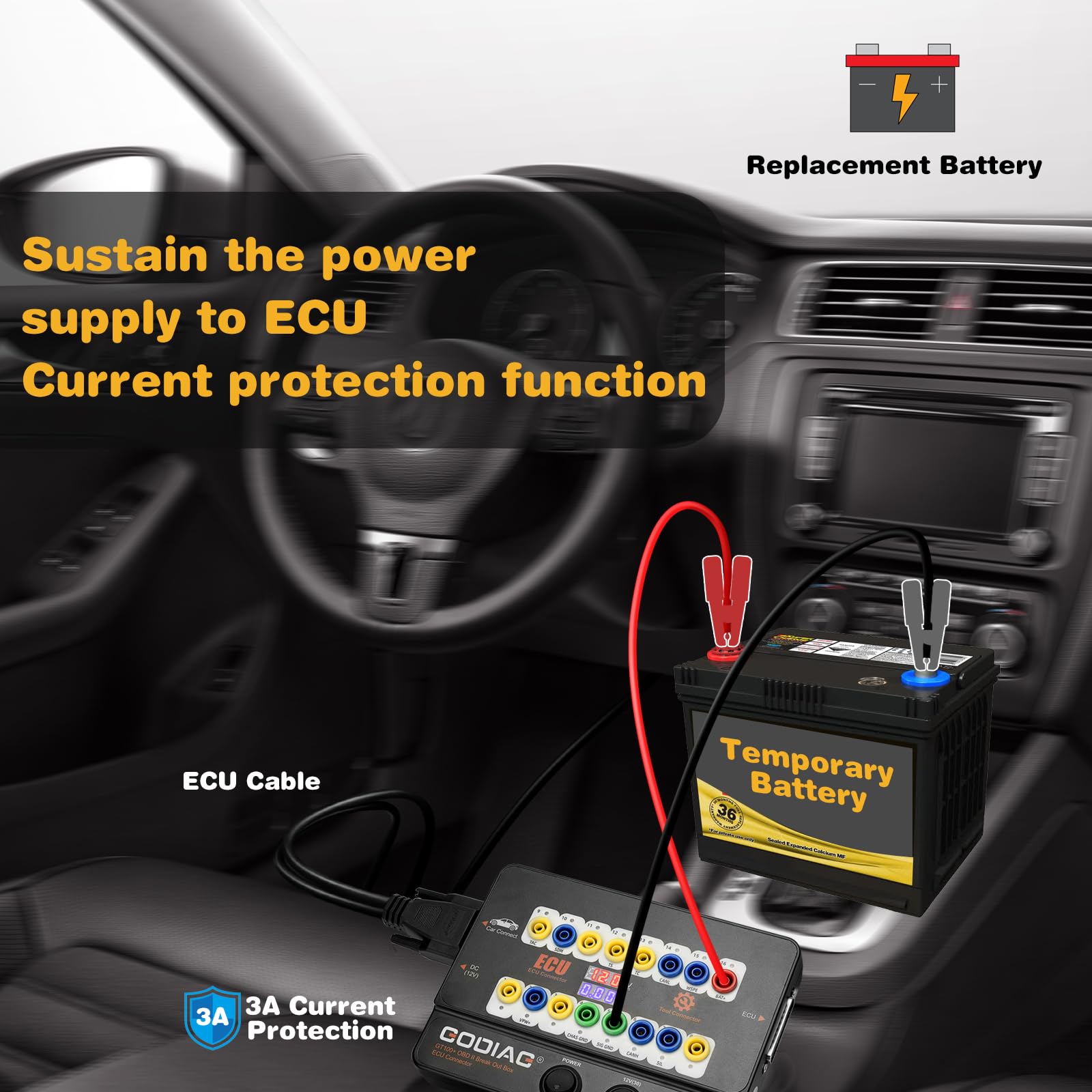Mua GODIAG GT100+ OBD2 Breakout Box Powerful OBDII Protocol Detector ...
