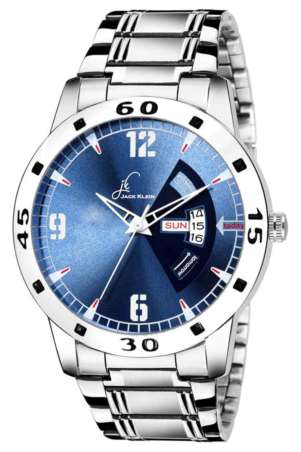 Buy Jack klein Elegant Blue Dial Day and Date Functioning Analog Watch ...