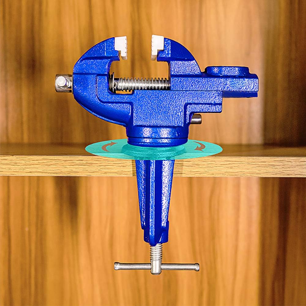 HENGDA Mini Table Clamp Home Vise Clamp-On Vise New upgraded nylon jaws ...