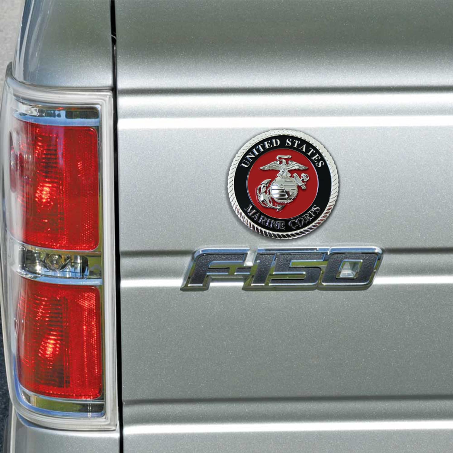 Mua USMC Red/Silver Auto Medallion – 3.5 Inches Marine Corps Eagle ...