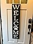 Amazon.com: Pets Paw Welcome Sign - Vertical Dog Print Decor : Handmade ...