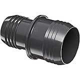 Spears 1429 Series PVC Tube Fitting, Coupling, Schedule 40, Gray, 2" Barbed: Compression ...